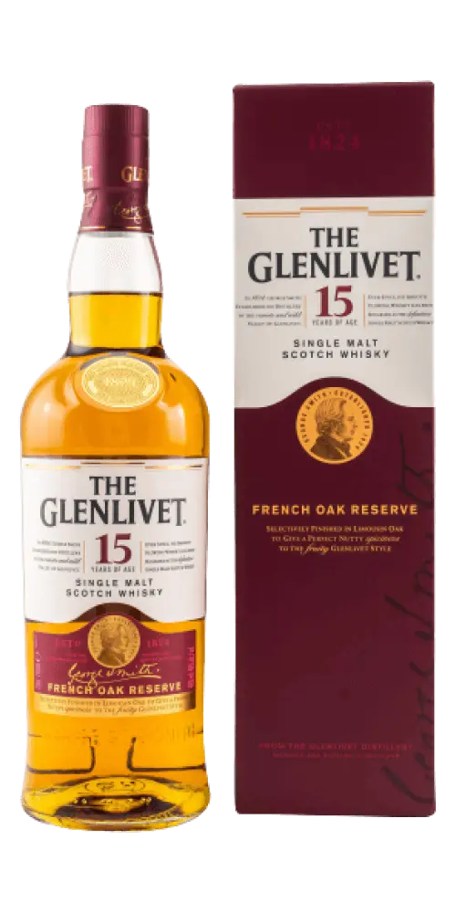 Glenlivet Whisky 15 Jahre - French Oak Reserve (Box) 700ml - time2taste.com | TIME 2 TASTE